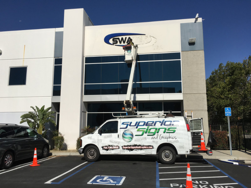 Foam Letter Building Signs | Sign Removal | Orange County CA