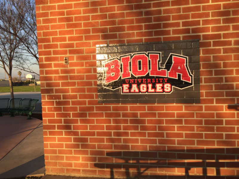 Custom School Wall Murals on Brick in Whittier CA