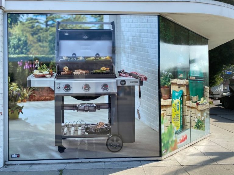Retailer Storefront Window Graphics in Los Angeles CA for BBQs Galore!