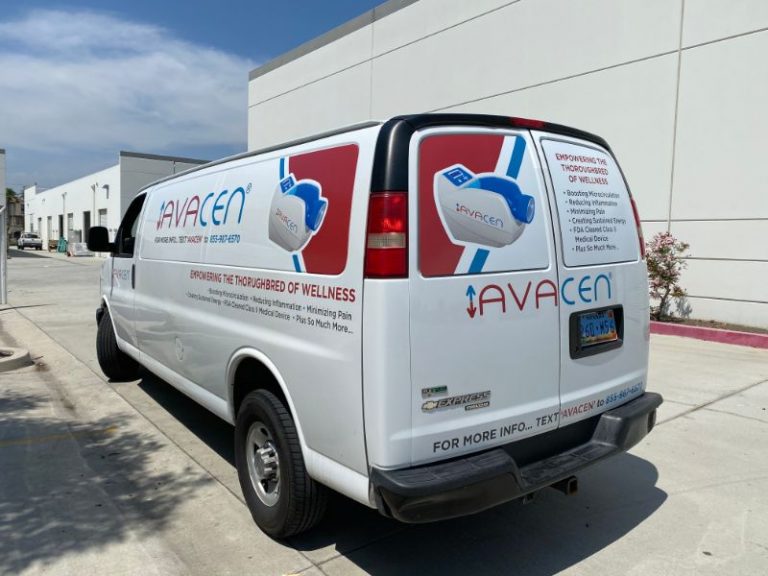 AVACEN Adds Commercial Van Decals and Lettering in Long Beach CA!