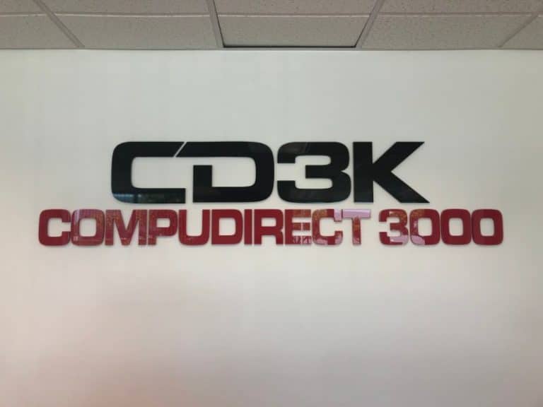 Acrylic Lobby Sign in Orange County Brands Irvine Computer Company!