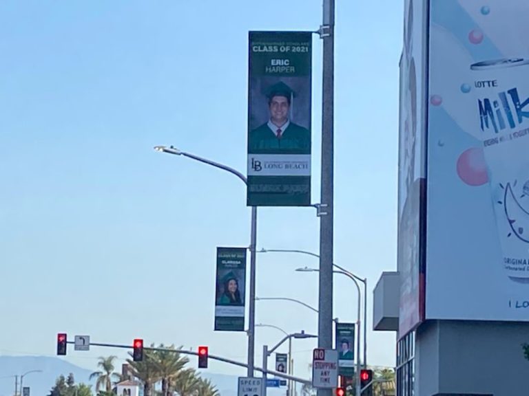 Recognize Top Students with Graduation Pole Banners in Buena Park CA!