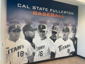 Custom Printed Wall Murals in Fullerton CA for CSUF's Baseball Facility!