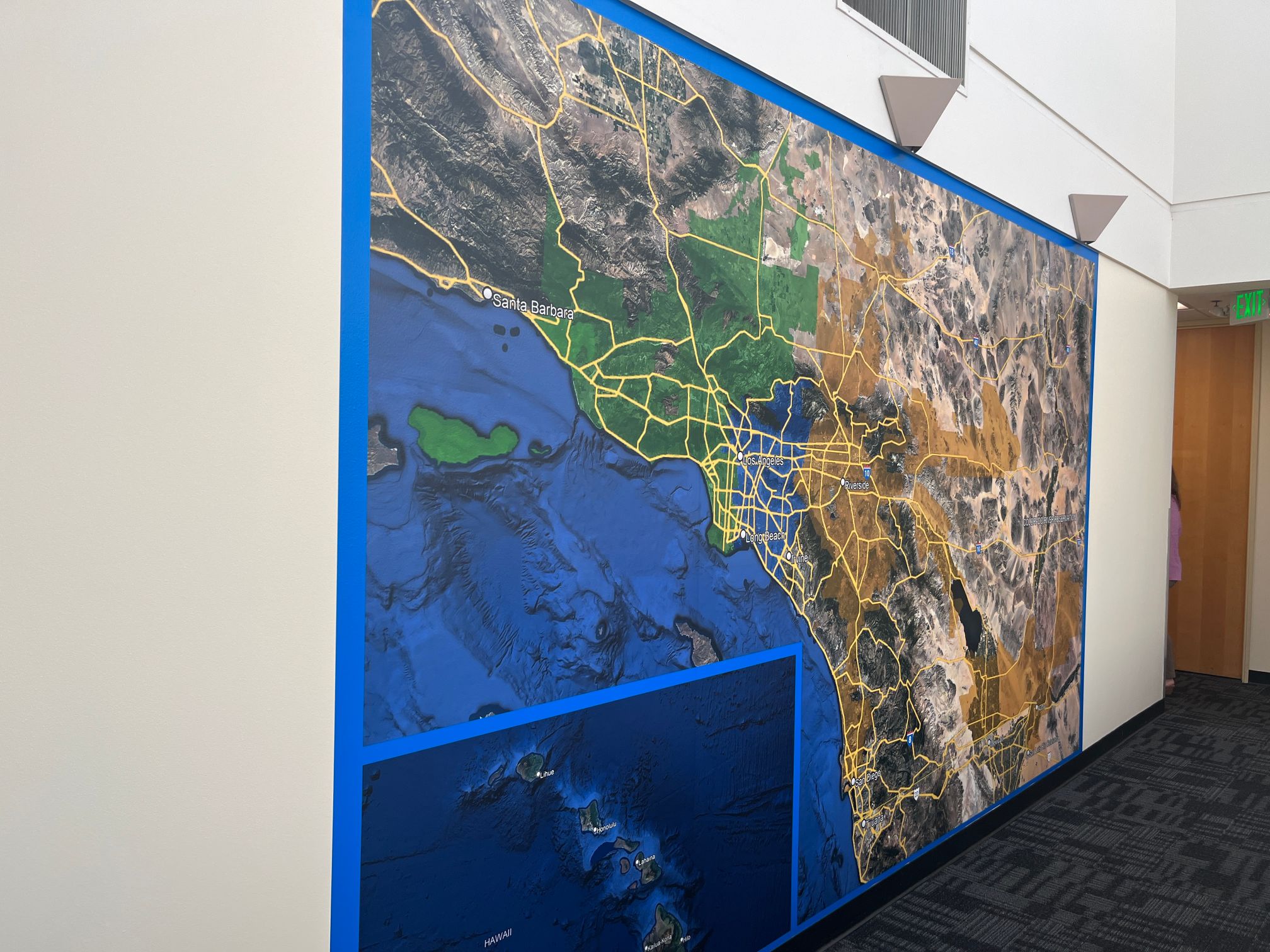 Custom Map Wall Graphics in Los Angeles, CA