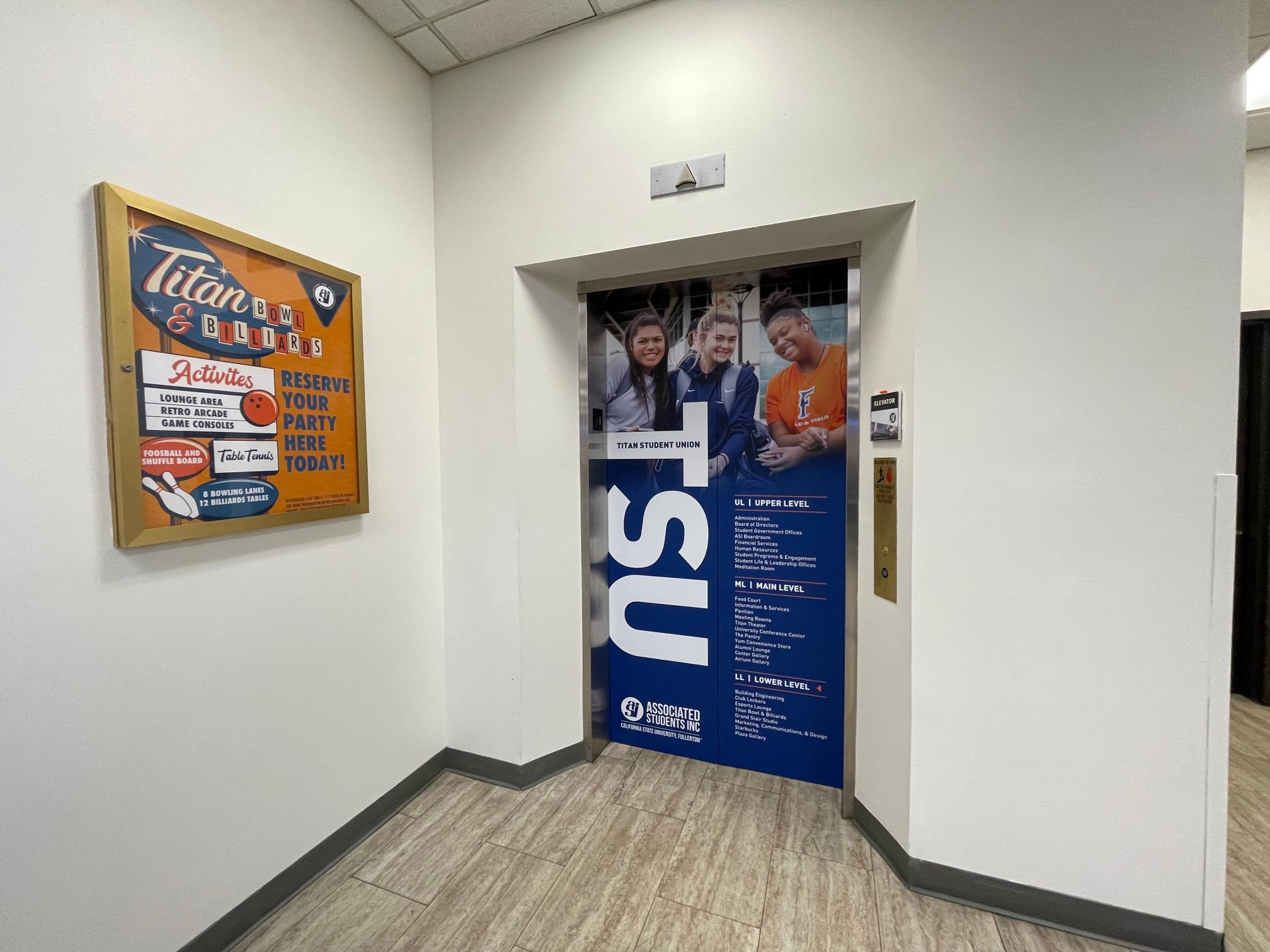 Elevator Vinyl Wraps In Fullerton CA