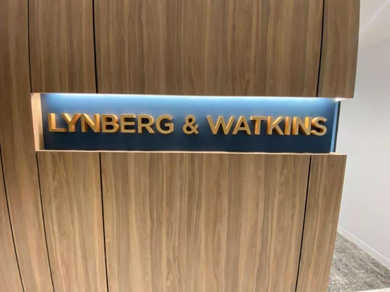 Acrylic Lobby Lettering In Los Angeles