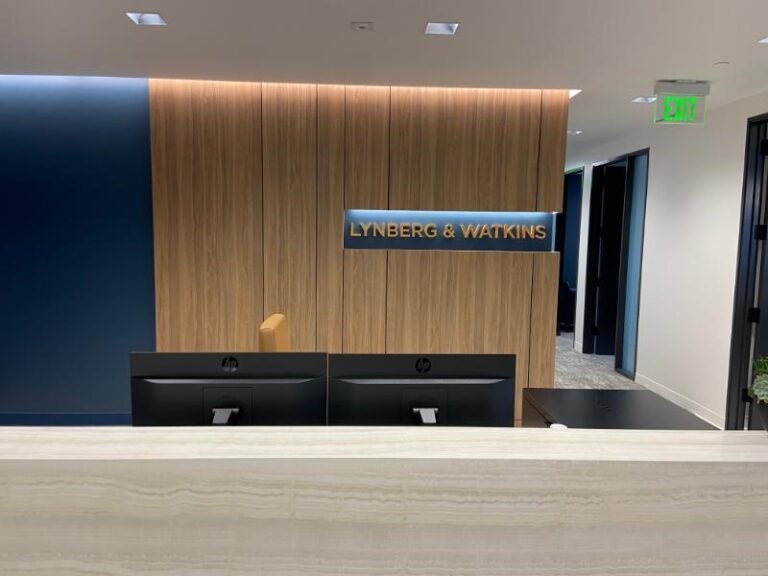Acrylic Lobby Lettering In Los Angeles