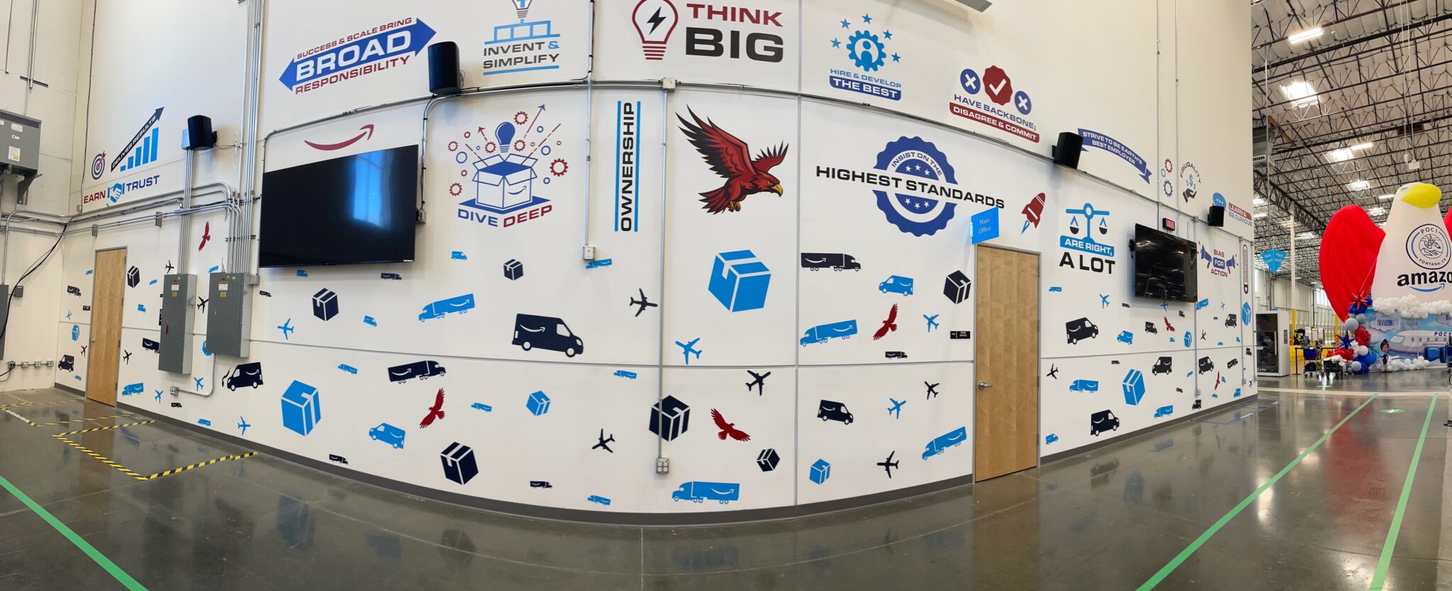 Vinyl Wall Decals and Lettering for Warehouses in Orange County, CA ...