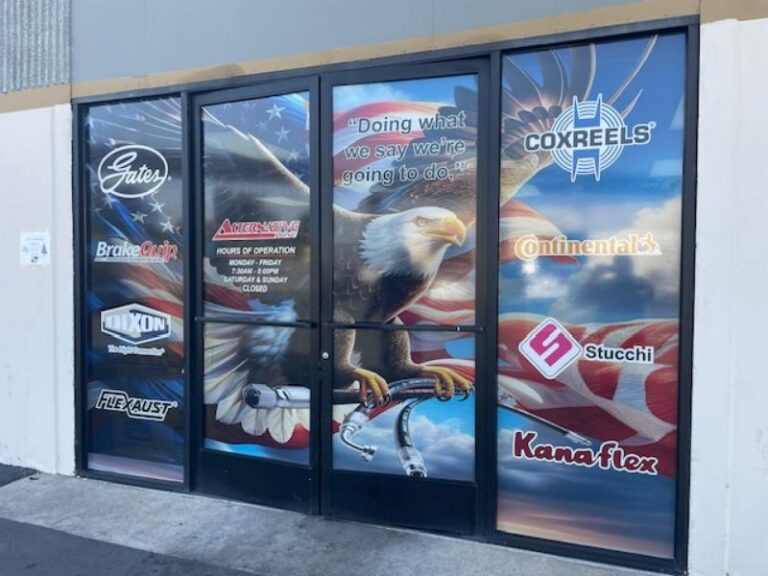 Perforated Storefront Window Graphics In Anaheim