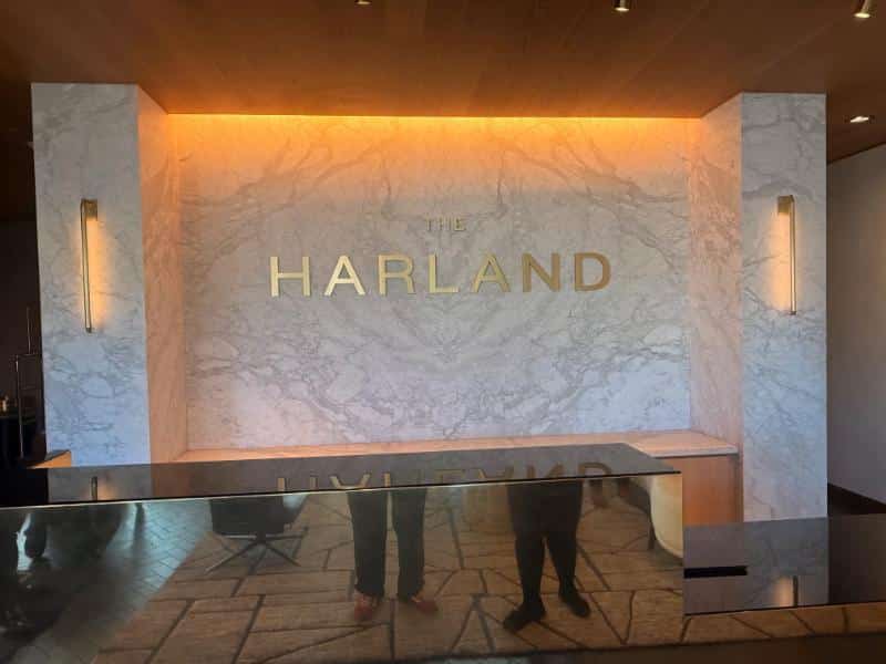 Brushed Metal Lobby Logo Sign In Los Angeles